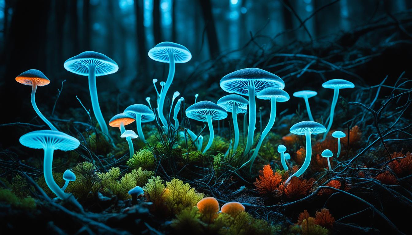 Discover Glowing Bioluminescent Fungi